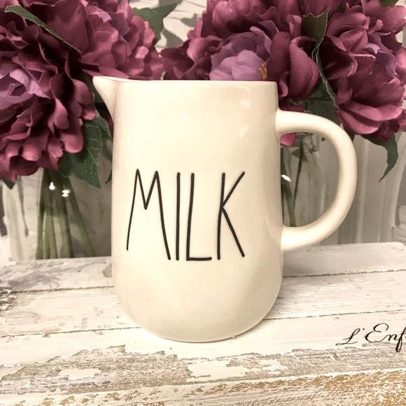 Rae Dunn | Dining | Rae Dunn Small Ceramic Milk Pourer Milk Beverage ...